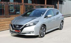 Grey Nissan Leaf 2018 in Riga, with an engine capacity of 0.00 L and mileage of 0 thousand km for 9790 €, photo  on AUTOMOTO.COM.LV
