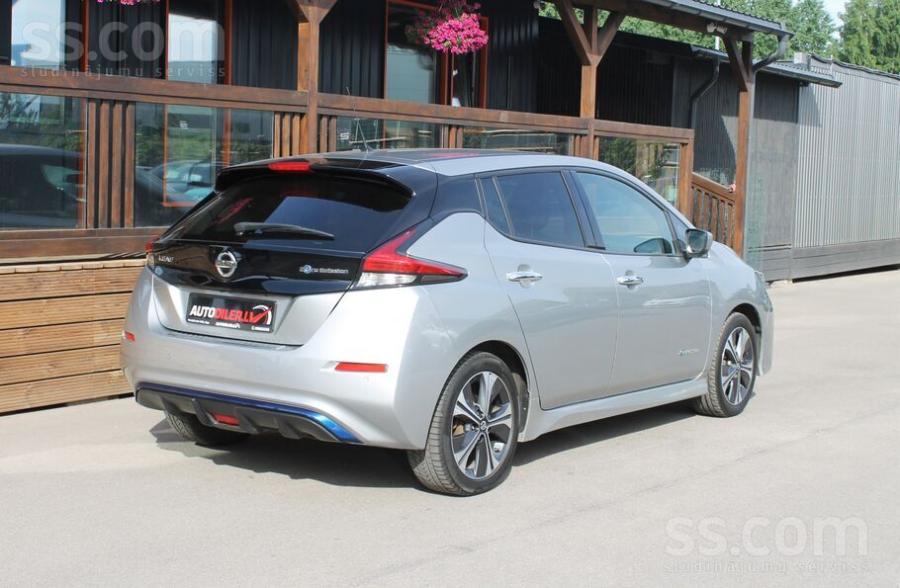 Grey Nissan Leaf 2018 in Riga, with an engine capacity of 0.00 L and mileage of 0 thousand km for 9790 €, photo 10 on AUTOMOTO.COM.LV