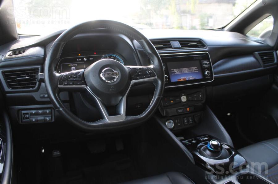 Grey Nissan Leaf 2018 in Riga, with an engine capacity of 0.00 L and mileage of 0 thousand km for 9790 €, photo 15 on AUTOMOTO.COM.LV
