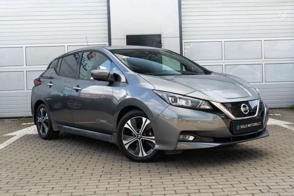 Grey Nissan Leaf 2018 in Vilnius, with an engine capacity of 0.00 L and mileage of 150 thousand km for 8950 €, photo 1 on AUTOMOTO.COM.LV
