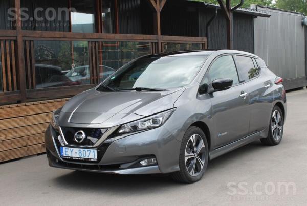 Grey Nissan Leaf 2019 in Riga, with an engine capacity of 0.00 L and mileage of 0 thousand km for 1122 €, photo 1 on AUTOMOTO.COM.LV