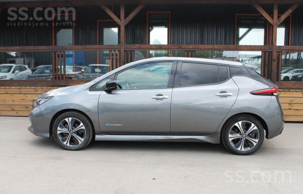 Grey Nissan Leaf 2019 in Riga, with an engine capacity of 0.00 L and mileage of 0 thousand km for 1122 €, photo 8 on AUTOMOTO.COM.LV
