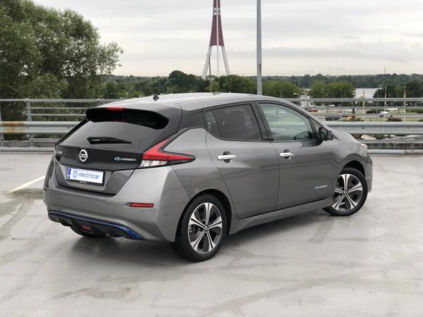 Grey Nissan Leaf 2019 in Riga, with an engine capacity of 0.00 L and mileage of 36 thousand km for 12900 €, photo 5 on AUTOMOTO.COM.LV