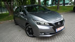 Grey Nissan Leaf 2022 in Riga, with an engine capacity of 0.00 L and mileage of 57 thousand km for 16950 €, photo 5 on AUTOMOTO.COM.LV