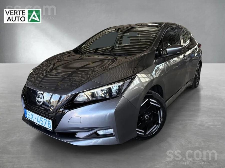 Grey Nissan Leaf 2022 in Riga, with an engine capacity of 0.00 L and mileage of 65 thousand km for 14990 €, photo 1 on AUTOMOTO.COM.LV