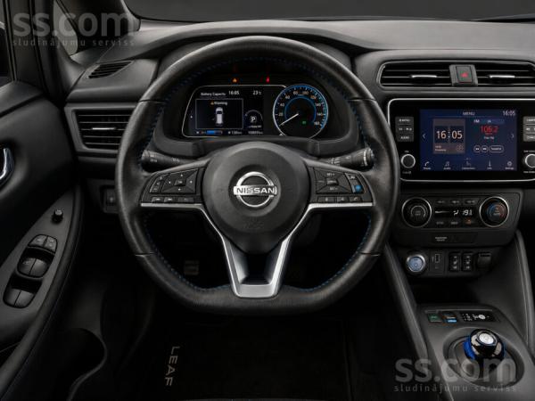 Pelēks Nissan Leaf 2022 Rīga, ar dzinēja tilpumu 0.00 L un nobraukumu 109 tūkst. km par 12890 €, foto 10 vietnē AUTOMOTO.COM.LV