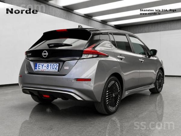 Grey Nissan Leaf 2022 in Riga, with an engine capacity of 0.00 L and mileage of 67 thousand km for 15490 €, photo 4 on AUTOMOTO.COM.LV