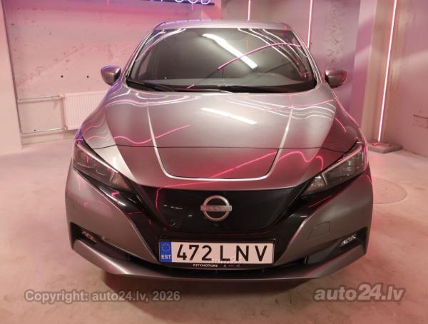 Grey Nissan Leaf 2023 in Tallinn, with an engine capacity of 0.00 L and mileage of 46 thousand km for 18890 €, photo 2 on AUTOMOTO.COM.LV