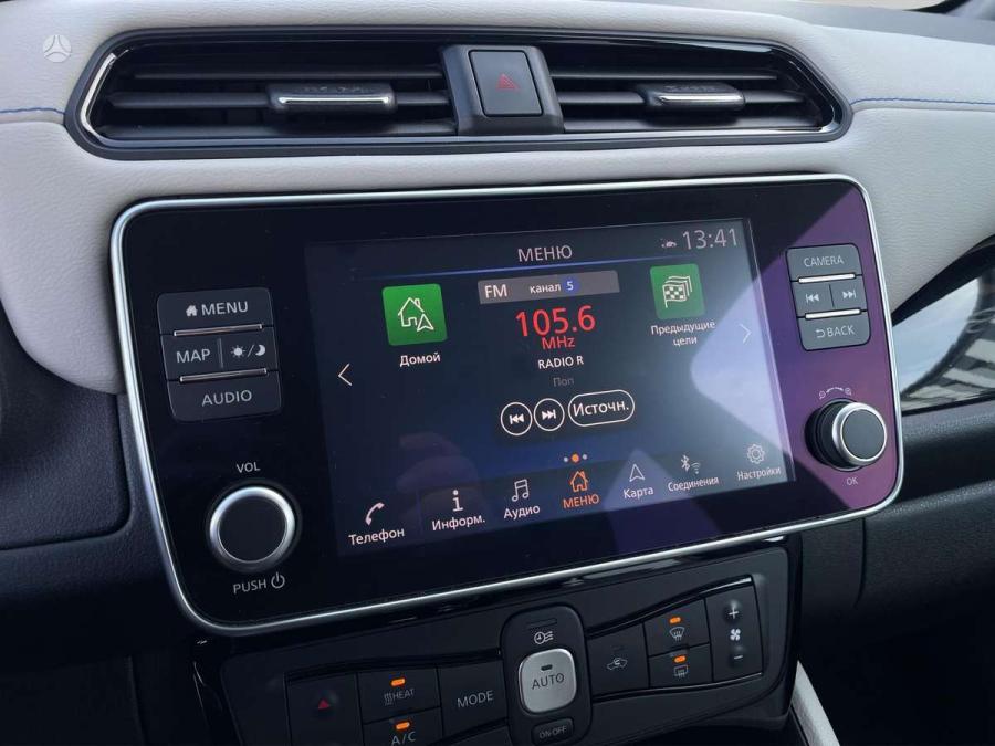 Grey Nissan Leaf 2021 in Vilnius, with an engine capacity of 0.00 L and mileage of 143 thousand km for 17999 €, photo 18 on AUTOMOTO.COM.LV