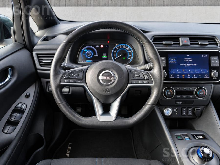 Pelēks Nissan Leaf 2022 Rīga, ar dzinēja tilpumu 0.00 L un nobraukumu 67 tūkst. km par 14500 €, foto 13 vietnē AUTOMOTO.COM.LV