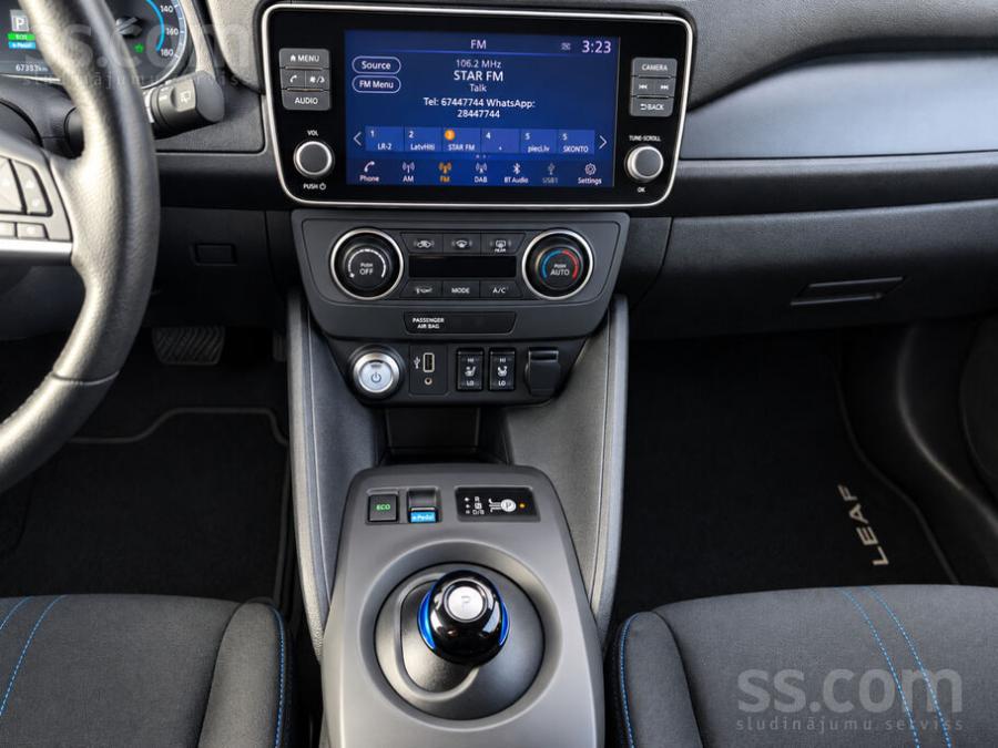 Pelēks Nissan Leaf 2022 Rīga, ar dzinēja tilpumu 0.00 L un nobraukumu 67 tūkst. km par 14500 €, foto 19 vietnē AUTOMOTO.COM.LV