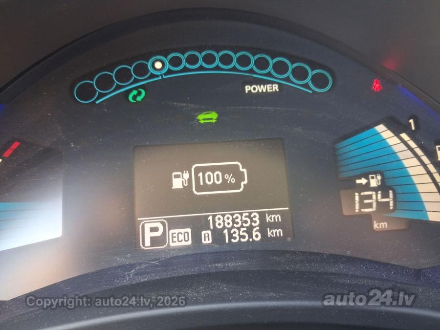 Nissan Leaf 2014 in Tallinn, with an engine capacity of 0.00 L and mileage of 189 thousand km for 3499 €, photo 14 on AUTOMOTO.COM.LV