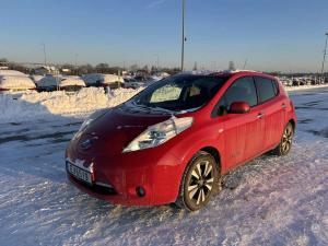 Red Nissan Leaf 2016 in Vilnius, with an engine capacity of 0.00 L and mileage of 135 thousand km for 6000 €, photo  on AUTOMOTO.COM.LV
