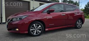 Sarkans Nissan Leaf 2019 Rīga, ar dzinēja tilpumu 0.00 L un nobraukumu 144 tūkst. km par 12200 €, foto  vietnē AUTOMOTO.COM.LV