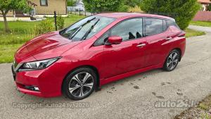 Red Nissan Leaf 2019 in Tallinn, with an engine capacity of 0.00 L and mileage of 88 thousand km for 12900 €, photo  on AUTOMOTO.COM.LV