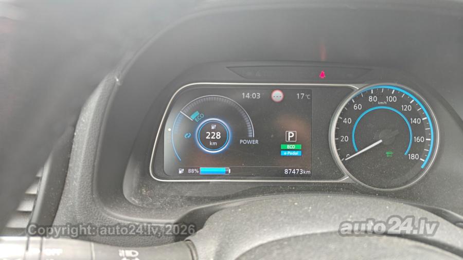 Red Nissan Leaf 2019 in Tallinn, with an engine capacity of 0.00 L and mileage of 88 thousand km for 12900 €, photo 8 on AUTOMOTO.COM.LV