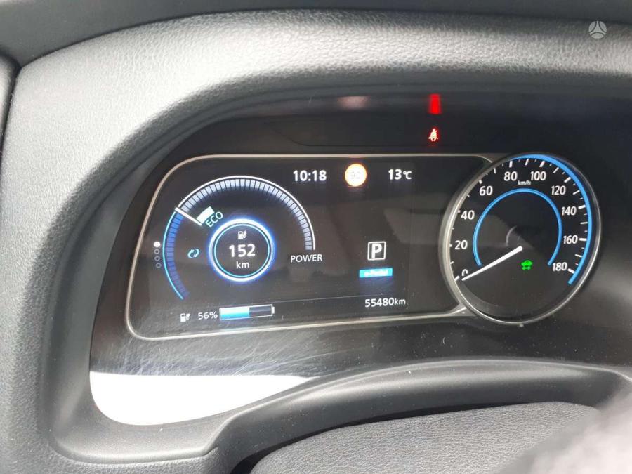 Sarkans Nissan Leaf 2020 Šilutė, ar dzinēja tilpumu 0.00 L un nobraukumu 55 tūkst. km par 11700 €, foto 13 vietnē AUTOMOTO.COM.LV