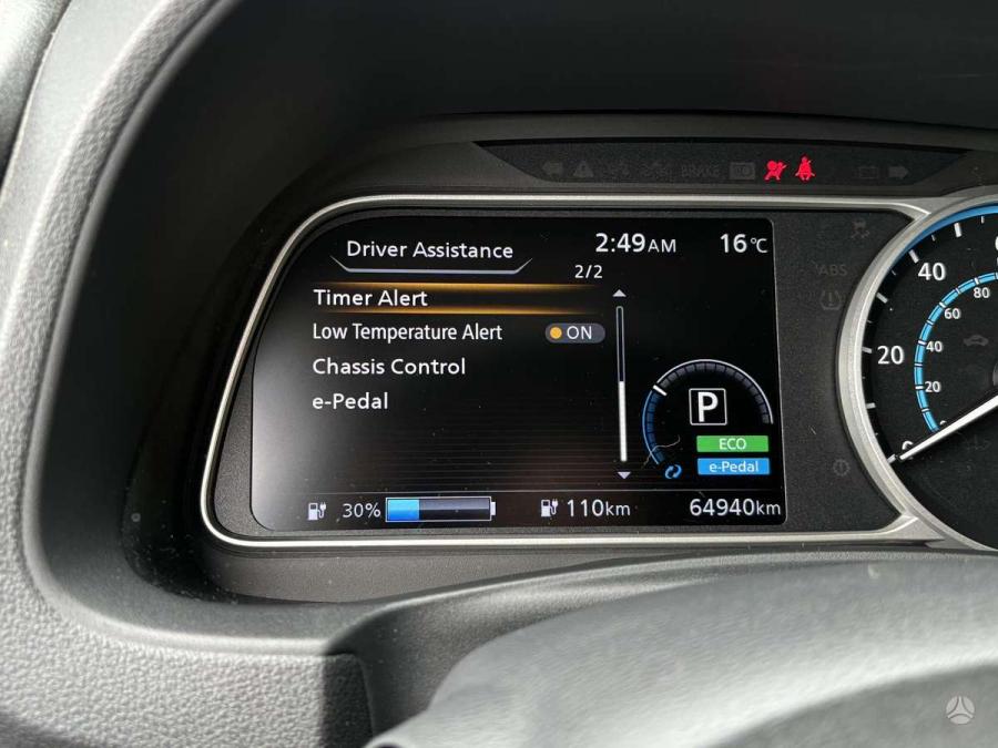 Sarkans Nissan Leaf 2021 Ukmergė, ar dzinēja tilpumu 0.00 L un nobraukumu 64 tūkst. km par 9400 €, foto 20 vietnē AUTOMOTO.COM.LV