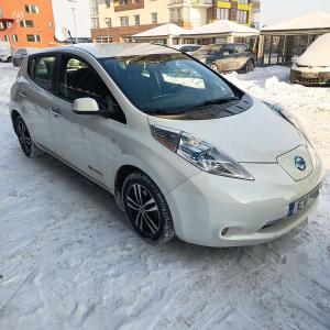 White Nissan Leaf 2013 in Vilnius, with an engine capacity of 0.00 L and mileage of 171 thousand km for 4950 €, photo 2 on AUTOMOTO.COM.LV