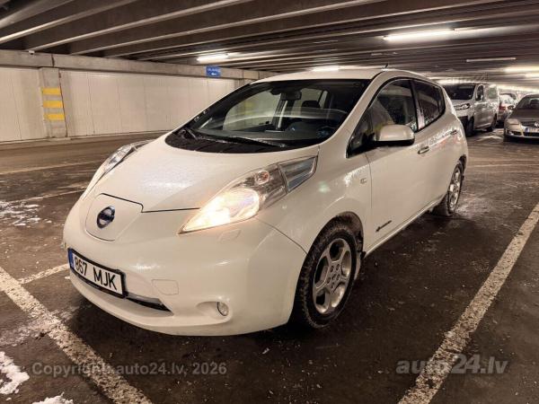 White Nissan Leaf 2014 in Tallinn, with an engine capacity of 0.00 L and mileage of 173 thousand km for 14500 €, photo 1 on AUTOMOTO.COM.LV