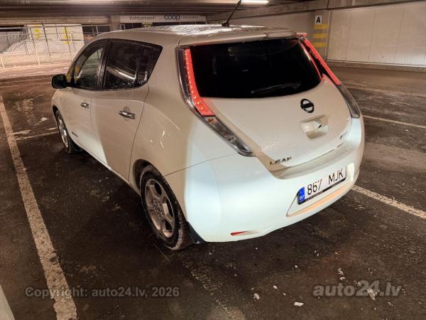 White Nissan Leaf 2014 in Tallinn, with an engine capacity of 0.00 L and mileage of 173 thousand km for 14500 €, photo 2 on AUTOMOTO.COM.LV