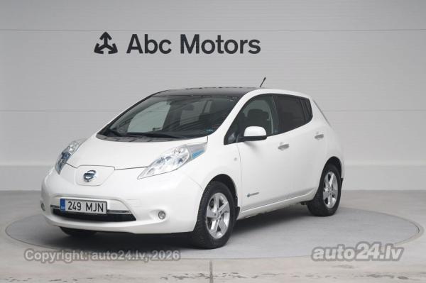 White Nissan Leaf 2014 in Tallinn, with an engine capacity of 0.00 L and mileage of 80 thousand km for 3890 €, photo 1 on AUTOMOTO.COM.LV