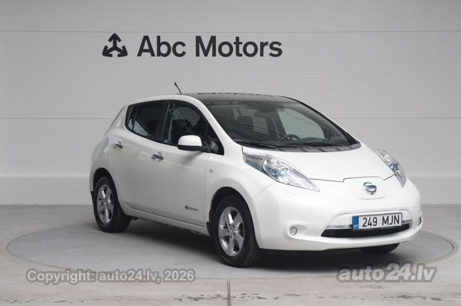 White Nissan Leaf 2014 in Tallinn, with an engine capacity of 0.00 L and mileage of 80 thousand km for 3890 €, photo 3 on AUTOMOTO.COM.LV