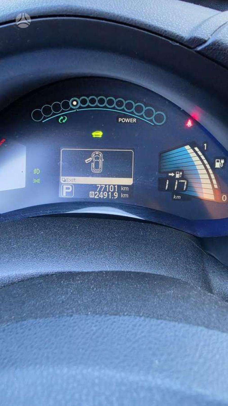 Balts Nissan Leaf 2015 Kauņa, ar dzinēja tilpumu 0.00 L un nobraukumu 77 tūkst. km par 4500 €, foto 8 vietnē AUTOMOTO.COM.LV