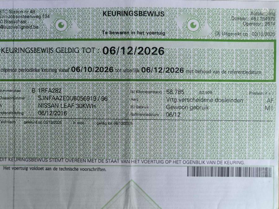Balts Nissan Leaf 2016 Šauļi, ar dzinēja tilpumu 0.00 L un nobraukumu 60 tūkst. km par 5900 €, foto 38 vietnē AUTOMOTO.COM.LV