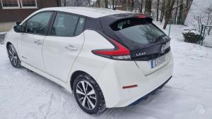 White Nissan Leaf 2018 in Kaunas, with an engine capacity of 0.00 L and mileage of 154 thousand km for 11500 €, photo 3 on AUTOMOTO.COM.LV