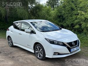 White Nissan Leaf 2018 in Rezekne, with an engine capacity of 0.00 L and mileage of 106 thousand km for 11200 €, photo  on AUTOMOTO.COM.LV