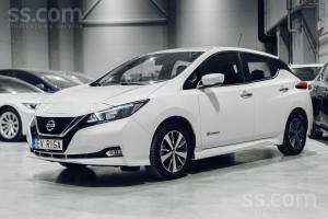 White Nissan Leaf 2019 in Riga, with an engine capacity of 0.00 L and mileage of 21 thousand km for 13790 €, photo 2 on AUTOMOTO.COM.LV