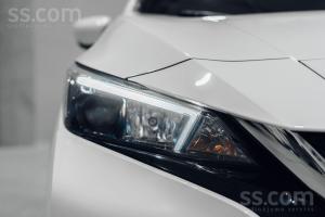 White Nissan Leaf 2019 in Riga, with an engine capacity of 0.00 L and mileage of 21 thousand km for 13790 €, photo 9 on AUTOMOTO.COM.LV
