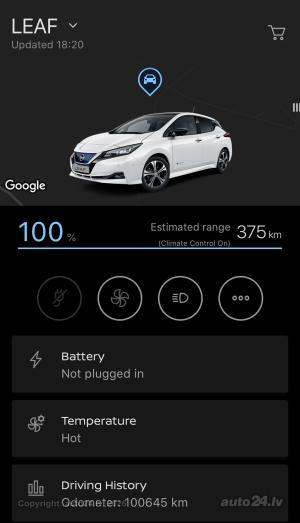 Balts Nissan Leaf 2019 Tallina, ar dzinēja tilpumu 0.00 L un nobraukumu 111 tūkst. km par 14900 €, foto 10 vietnē AUTOMOTO.COM.LV