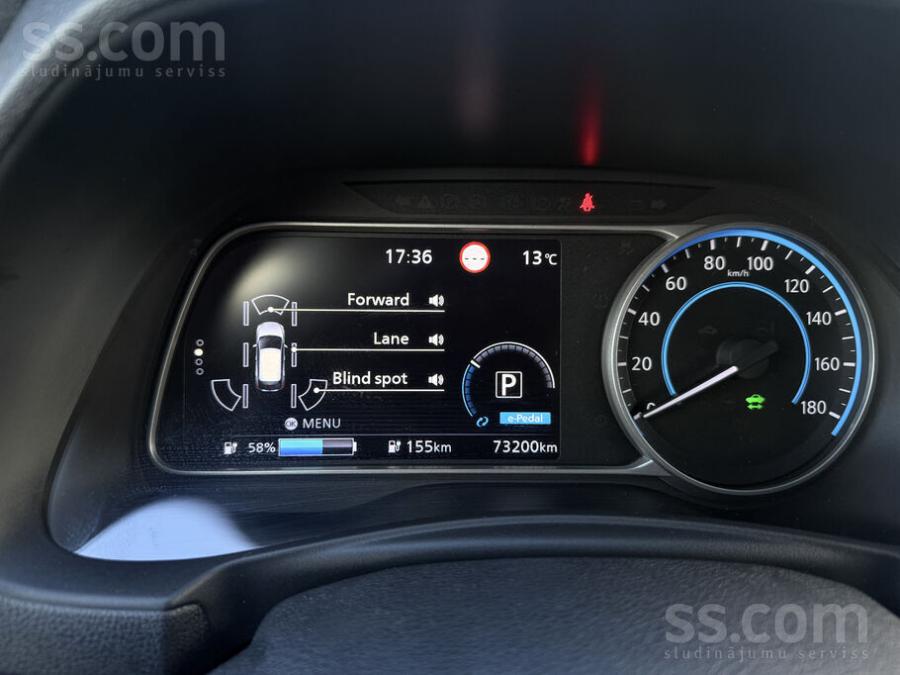 Balts Nissan Leaf 2019 Rīga, ar dzinēja tilpumu 0.00 L un nobraukumu 73 tūkst. km par 12950 €, foto 19 vietnē AUTOMOTO.COM.LV