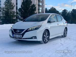 White Nissan Leaf 2020 in Tallinn, with an engine capacity of 0.00 L and mileage of 51 thousand km for 12900 €, photo  on AUTOMOTO.COM.LV