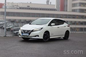 White Nissan Leaf 2020 in Riga, with an engine capacity of 0.00 L and mileage of 214 thousand km for 12180 €, photo  on AUTOMOTO.COM.LV