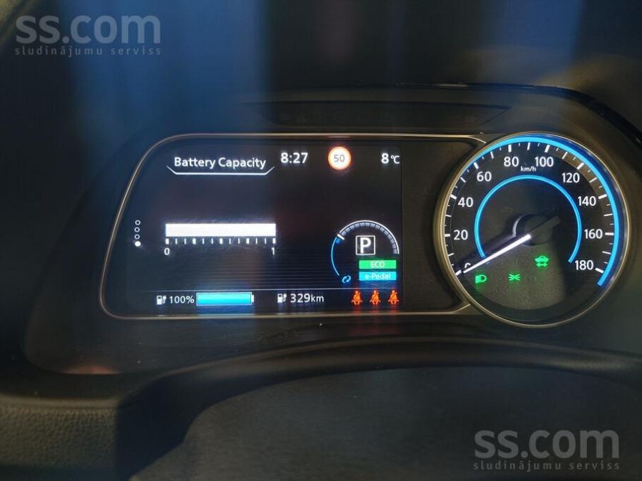 Balts Nissan Leaf 2020 Rīga, ar dzinēja tilpumu 0.00 L un nobraukumu 214 tūkst. km par 12180 €, foto 17 vietnē AUTOMOTO.COM.LV