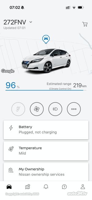 Balts Nissan Leaf 2020 Tallina, ar dzinēja tilpumu 0.00 L un nobraukumu 162 tūkst. km par 12500 €, foto 11 vietnē AUTOMOTO.COM.LV