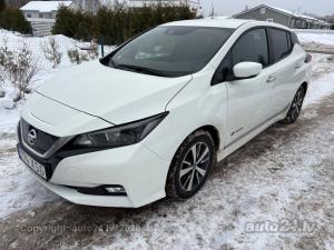 White Nissan Leaf 2021 in Tallinn, with an engine capacity of 0.00 L and mileage of 90 thousand km for 14800 €, photo  on AUTOMOTO.COM.LV