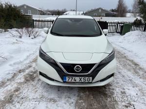 White Nissan Leaf 2021 in Tallinn, with an engine capacity of 0.00 L and mileage of 90 thousand km for 14800 €, photo 2 on AUTOMOTO.COM.LV