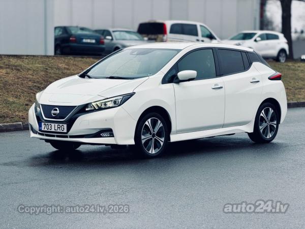 White Nissan Leaf 2021 in Tallinn, with an engine capacity of 0.00 L and mileage of 201 thousand km for 13790 €, photo 1 on AUTOMOTO.COM.LV