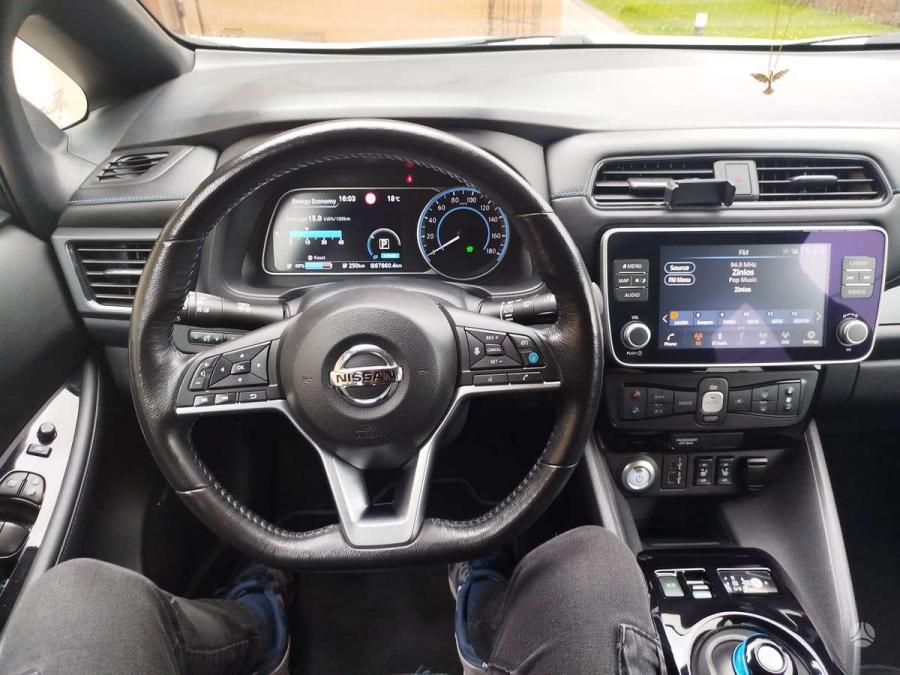 Balts Nissan Leaf 2021 Klaipėda, ar dzinēja tilpumu 0.00 L un nobraukumu 68 tūkst. km par 20400 €, foto 12 vietnē AUTOMOTO.COM.LV