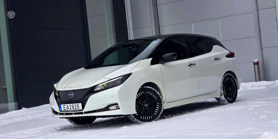 Balts Nissan Leaf 2022 Viļņa, ar dzinēja tilpumu 0.00 L un nobraukumu 62 tūkst. km par 15900 €, foto 2 vietnē AUTOMOTO.COM.LV