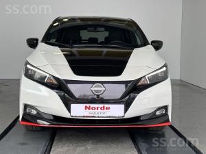 White Nissan Leaf 2022 in Riga, with an engine capacity of 0.00 L and mileage of 73 thousand km for 19980 €, photo  on AUTOMOTO.COM.LV