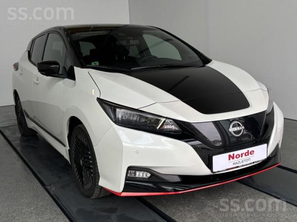 White Nissan Leaf 2022 in Riga, with an engine capacity of 0.00 L and mileage of 73 thousand km for 19980 €, photo 2 on AUTOMOTO.COM.LV