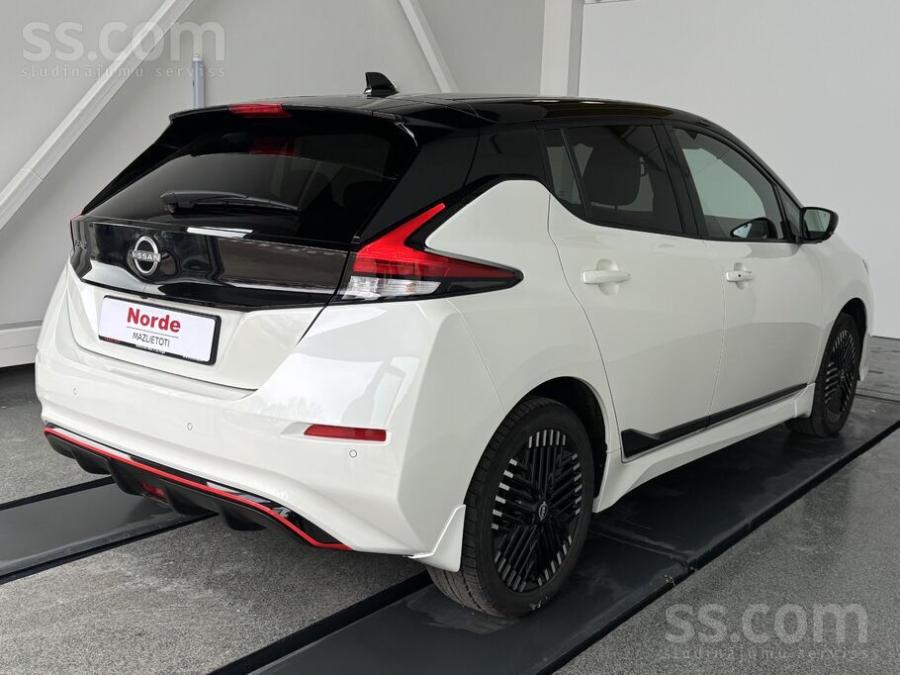 White Nissan Leaf 2022 in Riga, with an engine capacity of 0.00 L and mileage of 73 thousand km for 19980 €, photo 7 on AUTOMOTO.COM.LV