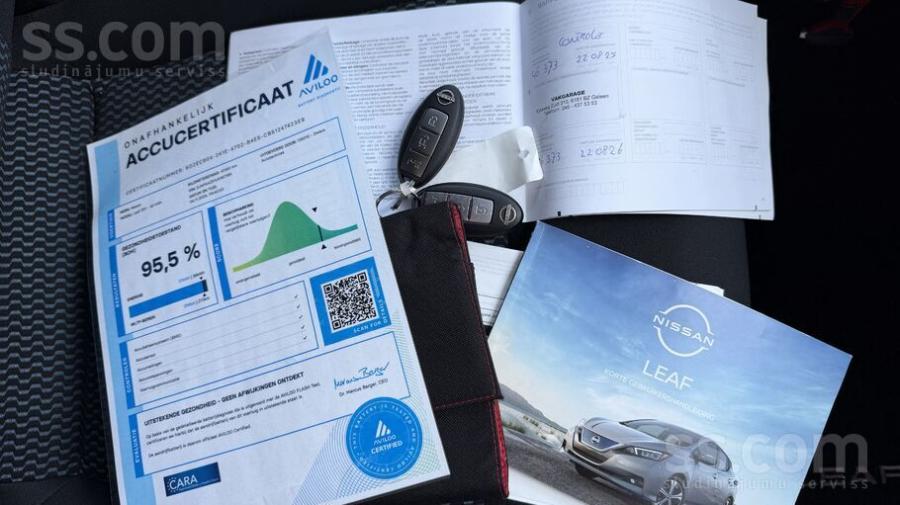 Balts Nissan Leaf 2022 Rīga, ar dzinēja tilpumu 0.00 L un nobraukumu 48 tūkst. km par 15500 €, foto 19 vietnē AUTOMOTO.COM.LV