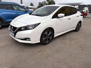 White Nissan Leaf 2022 in Plunge, with an engine capacity of 0.00 L and mileage of 44 thousand km for 15730 €, photo  on AUTOMOTO.COM.LV
