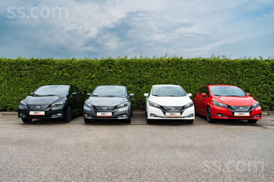 White Nissan Leaf 2022 in Riga, with an engine capacity of 0.00 L and mileage of 97 thousand km for 14980 €, photo 30 on AUTOMOTO.COM.LV